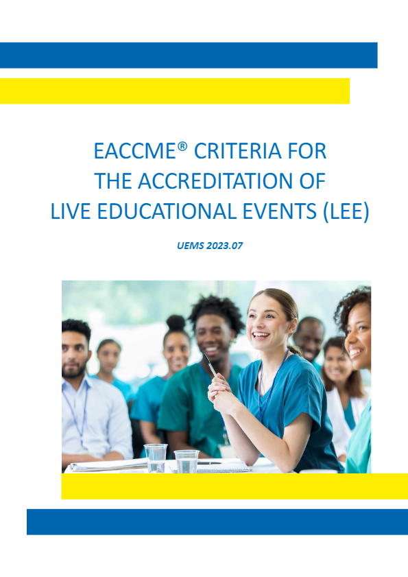 Criteria for Live Educational Events (UEMS 2023.07.rev) | European ...